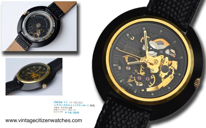 Citizen automatic skeleton – Vintage Citizen Watches